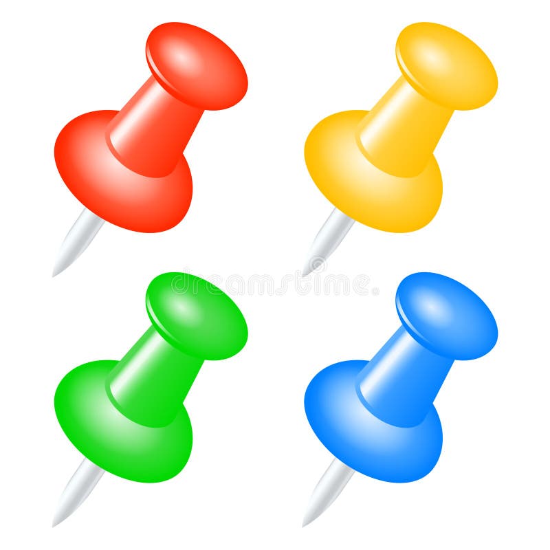 Push Pins Stock Illustrations – 2,684 Push Pins Stock Illustrations ...