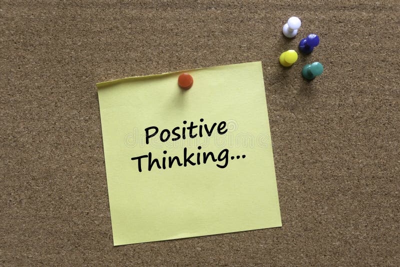 A Colorful Push Pins and Yellow Memo Note Written with Positive ...