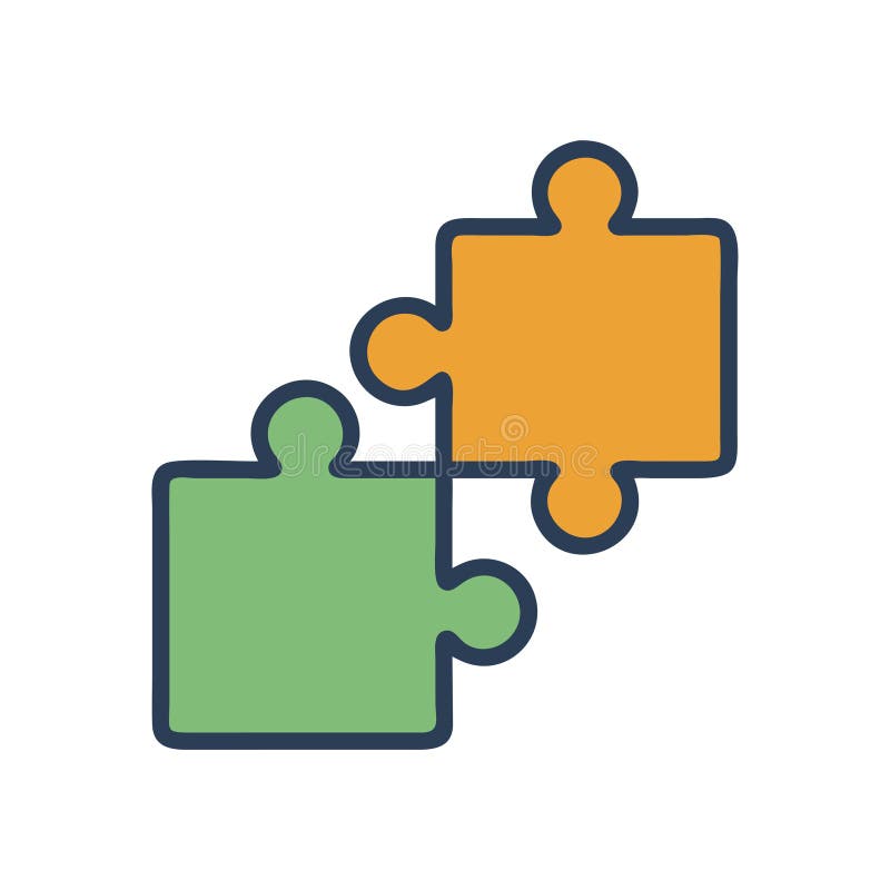 Colorful Puzzle Piece for Creative Minds Stock Illustration ...