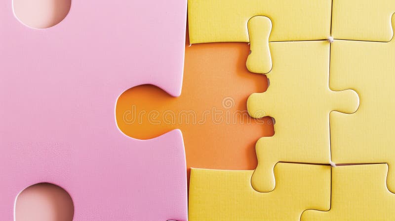 Colorful Puzzle Pieces Connected Together, Symbolizing Teamwork and ...