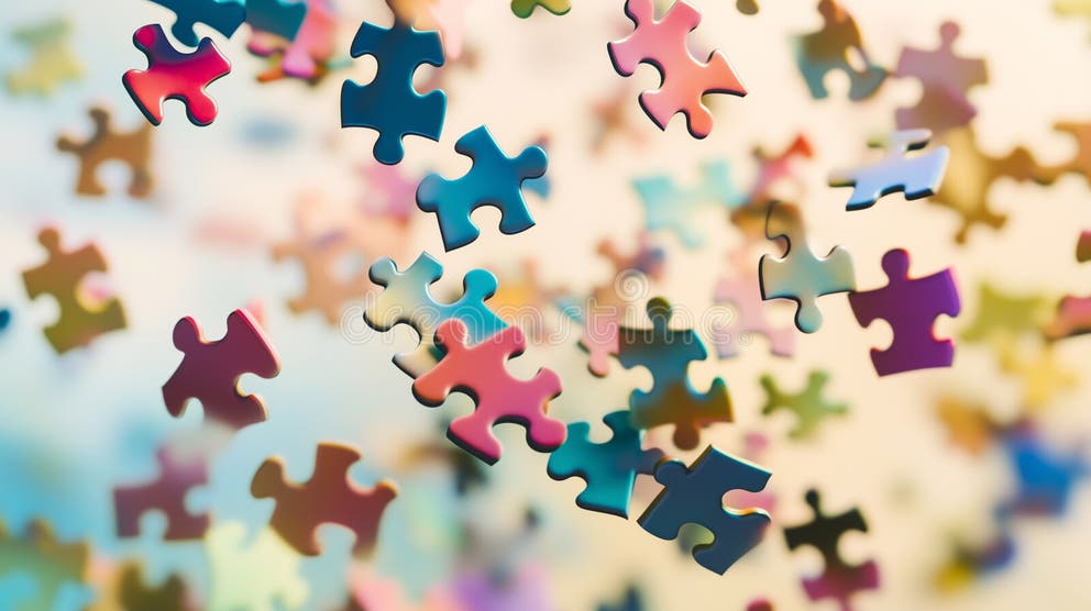 Puzzle Pieces Falling Stock Illustrations – 287 Puzzle Pieces Falling ...