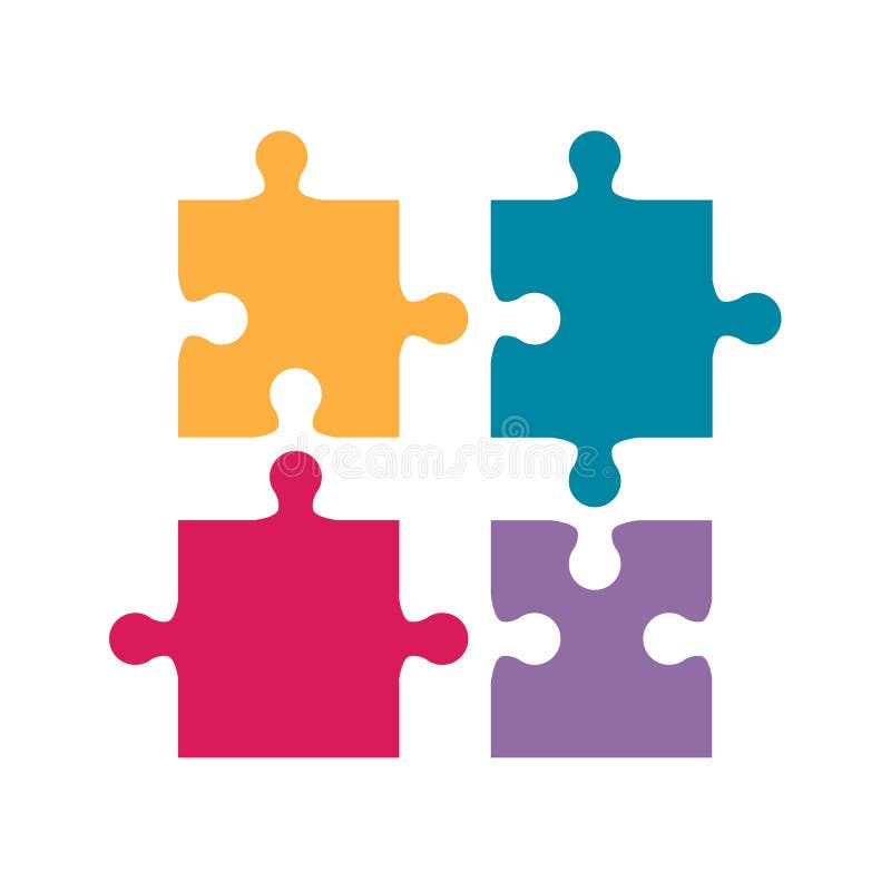 One puzzle piece icon stock vector. Illustration of teamwork - 143705106