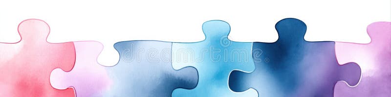 Colorful Puzzle Pieces Representing Collaboration and Unity in a ...
