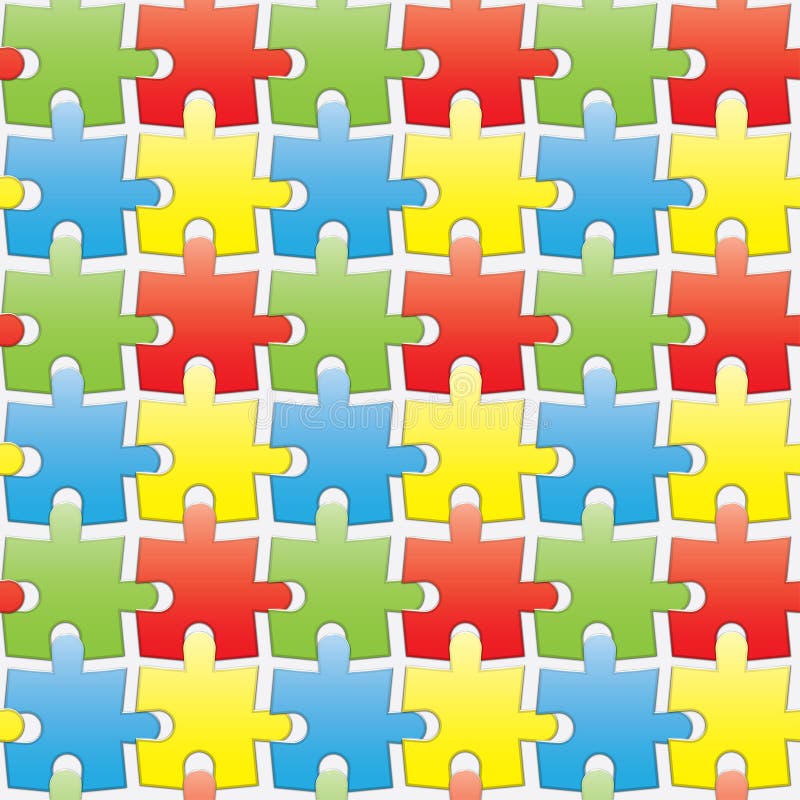 Colorful puzzles stock vector. Illustration of jigsaw - 30936440