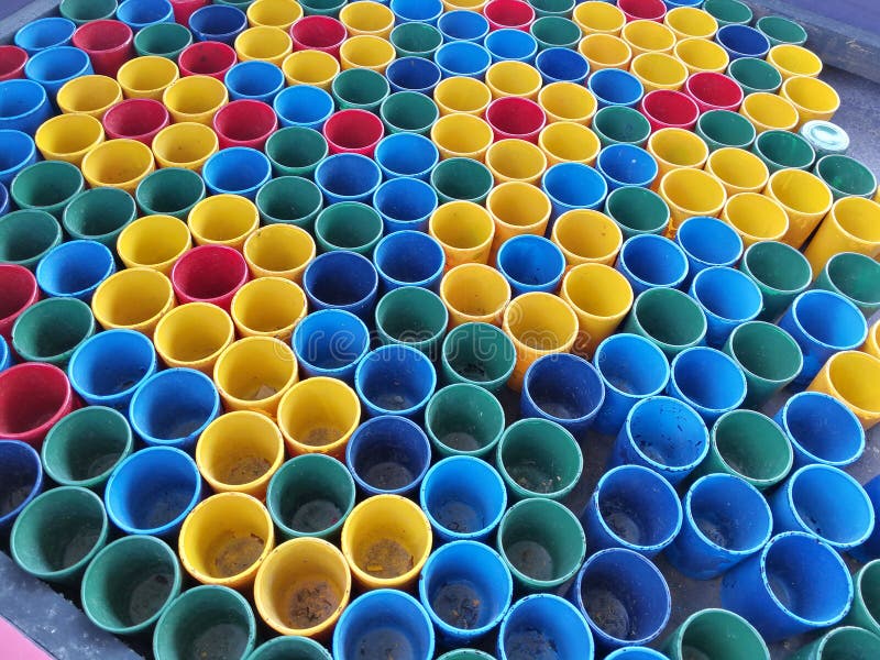 Colorful PVC Plastic Pipe Cut Stock Image - Image of green, detail ...