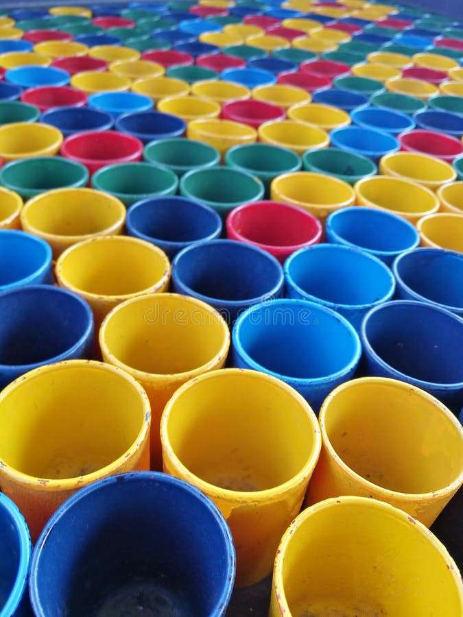 Colorful PVC Plastic Pipe Cut Stock Photo - Image of green, closeup ...