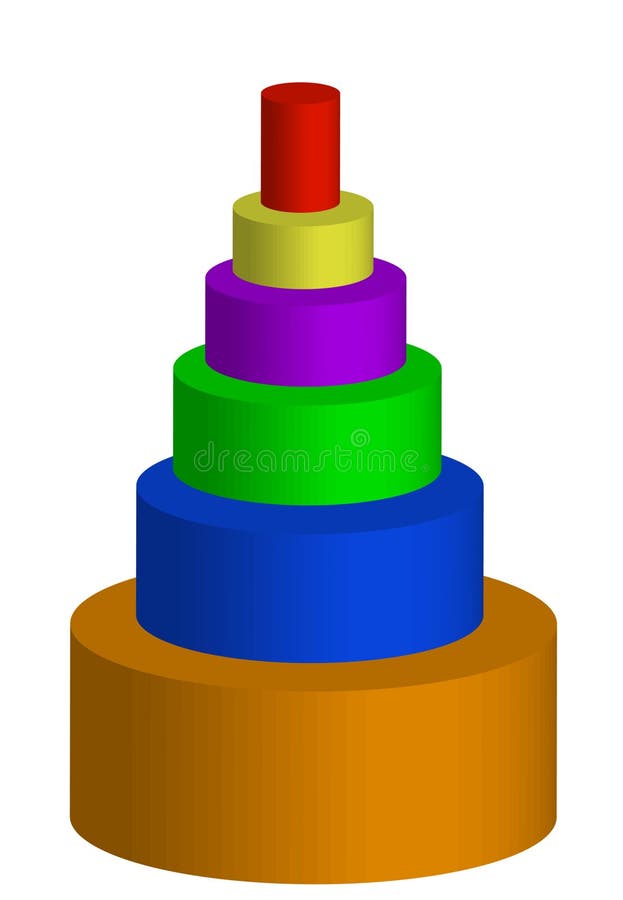 Colorful pyramid stock vector. Illustration of abstract - 9999948