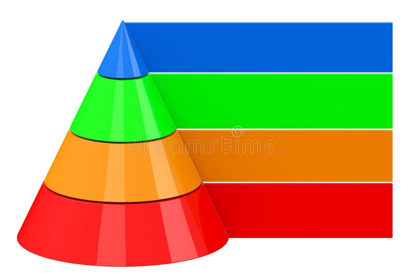 The colorful pyramid stock illustration. Illustration of idea - 39713607