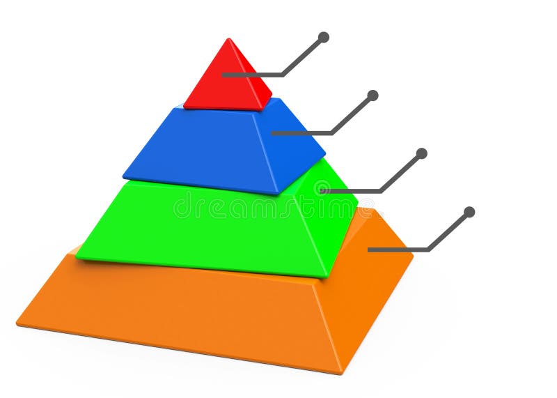 The colorful pyramid stock illustration. Illustration of golden - 50275726