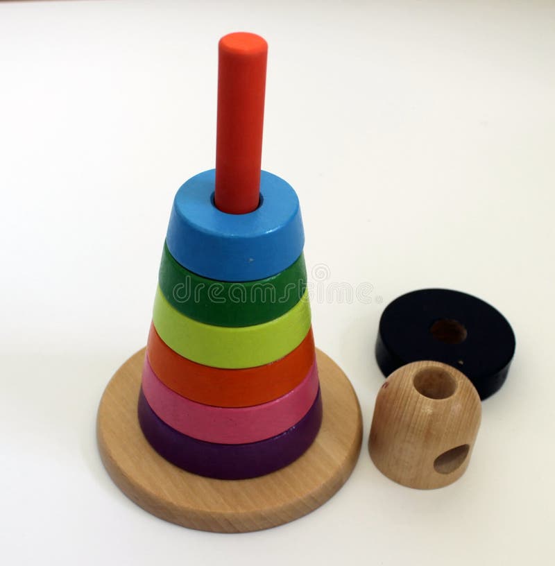 Colorful Pyramid Game for Development and Fun Stock Image - Image of ...