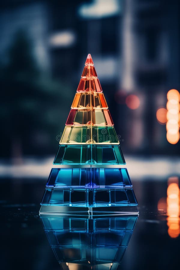 A Pyramid-shaped Modern Timeline Infographic Template Divided into Five ...