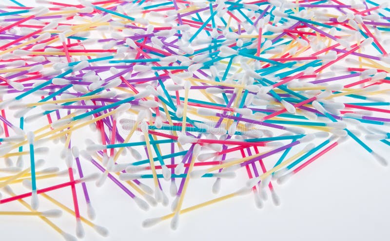 Colorful Q-tips stock photo. Image of highkey, tips, swab - 27648690