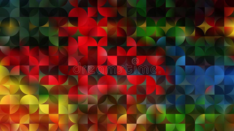 Colorful Quarter Circles Background Vector Graphic Stock Vector ...