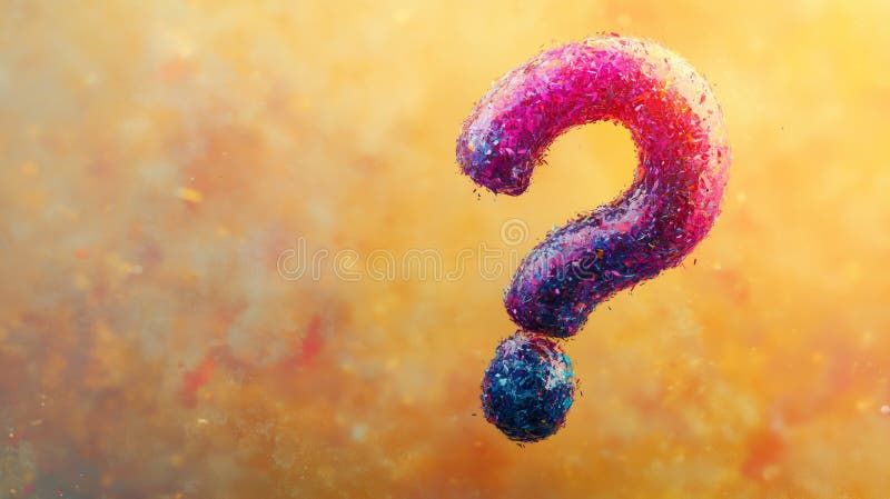Colorful Question Mark in Abstract Background Stock Photo - Image of ...