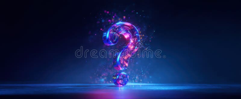 The Colorful Question Mark Illuminating the Digital Realm.AI Generated ...