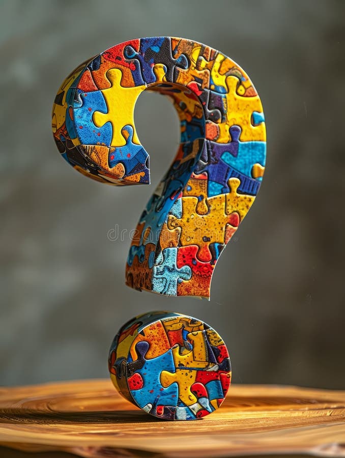 Colorful Question Mark Made Jigsaw Puzzle Pieces Stock Photos - Free ...