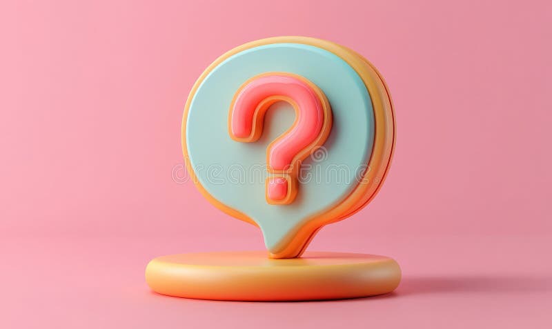 Colorful Question Mark Symbol Representing Curiosity and Inquiry on a ...
