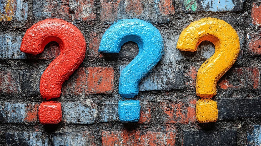 Brick Wall Question Marks Stock Illustrations – 58 Brick Wall Question ...
