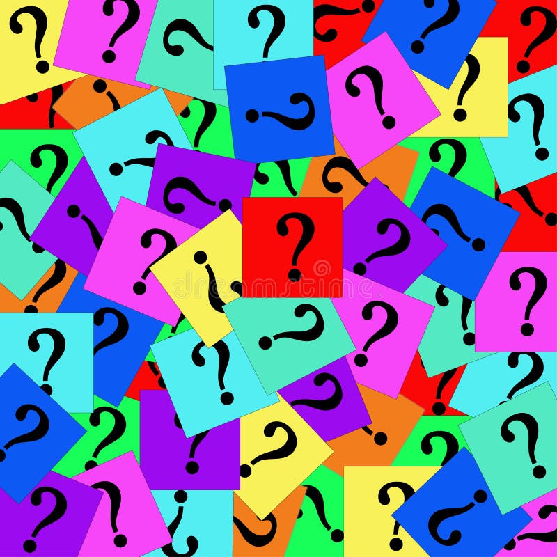 Colorful question marks. stock vector. Illustration of asking - 66440733