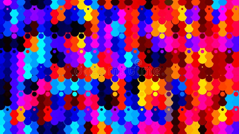 Colorful Radial Hex Pattern Illustration Background. Stock Illustration ...