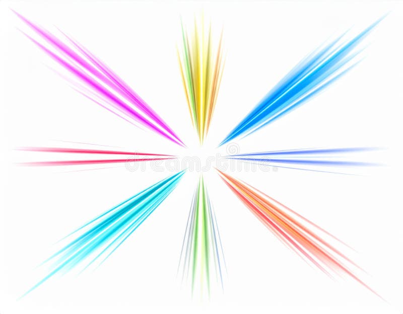 Colorful Radial Light Burst Abstract Background Stock Illustration ...