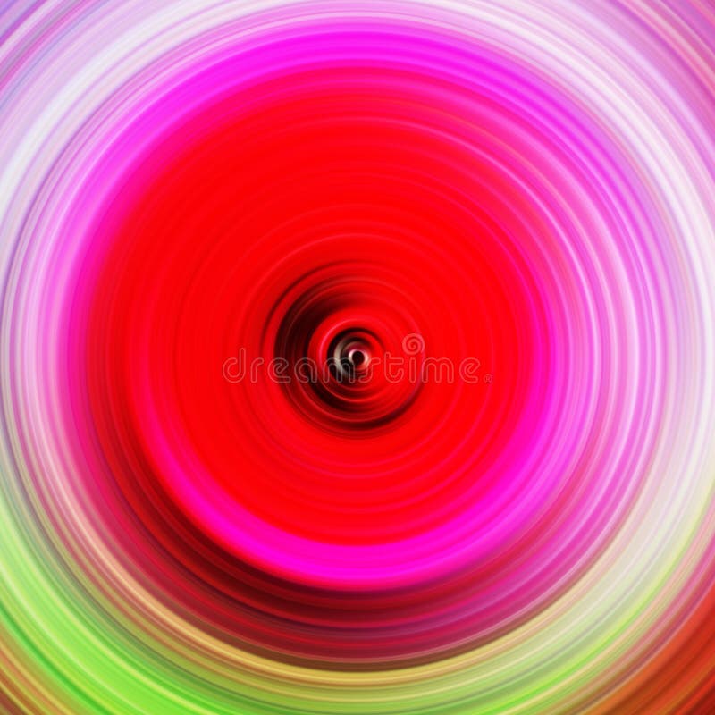 Colorful Radial Motion Effect. Abstract Rounded Background. Color ...