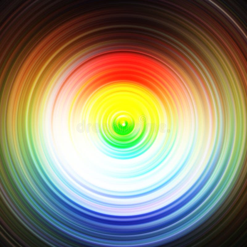 Colorful Radial Motion Effect. Abstract Rounded Background. Color ...