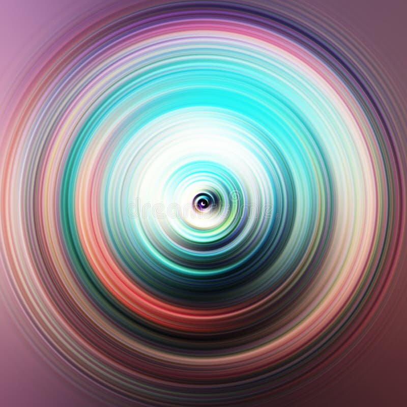 Colorful Radial Motion Effect. Abstract Rounded Background. Color ...