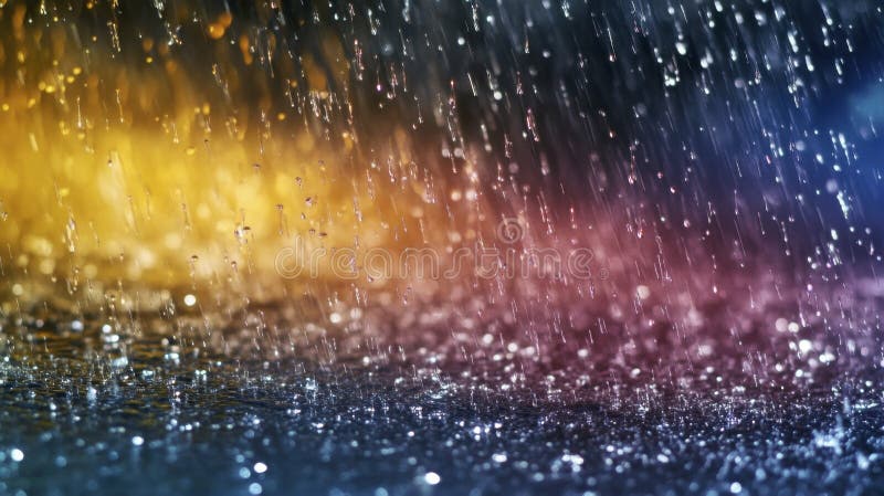 Colorful Rain Abstract Background Stock Illustration - Illustration of ...