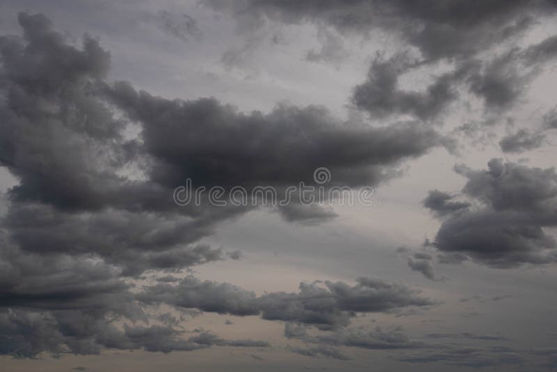 Colorful Rain Clouds in the Sky at Dusk Stock Image - Image of beauty ...