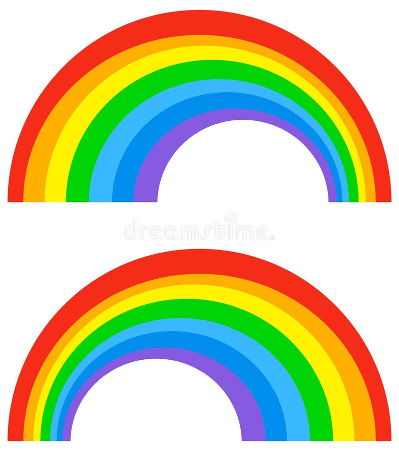 Colorful rainbow stock vector. Illustration of colorful - 295539741