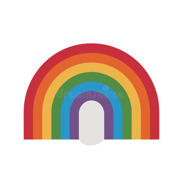 Colorful Rainbow Arch Vector for Creative Design Projects and ...