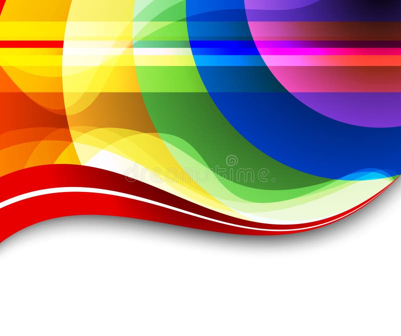 Colorful Rainbow Banner Template Stock Vector - Illustration of fantasy ...