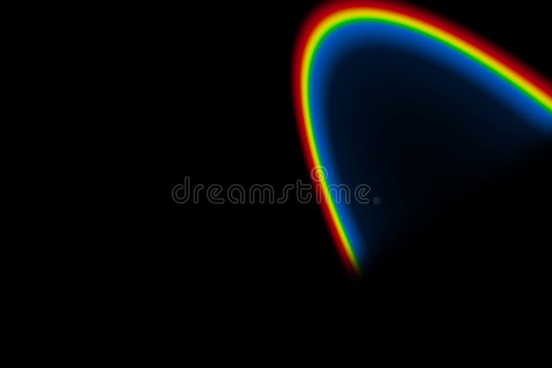 Colorful Rainbow Curved Line Beautiful Realistic Pattern Rainbow on ...