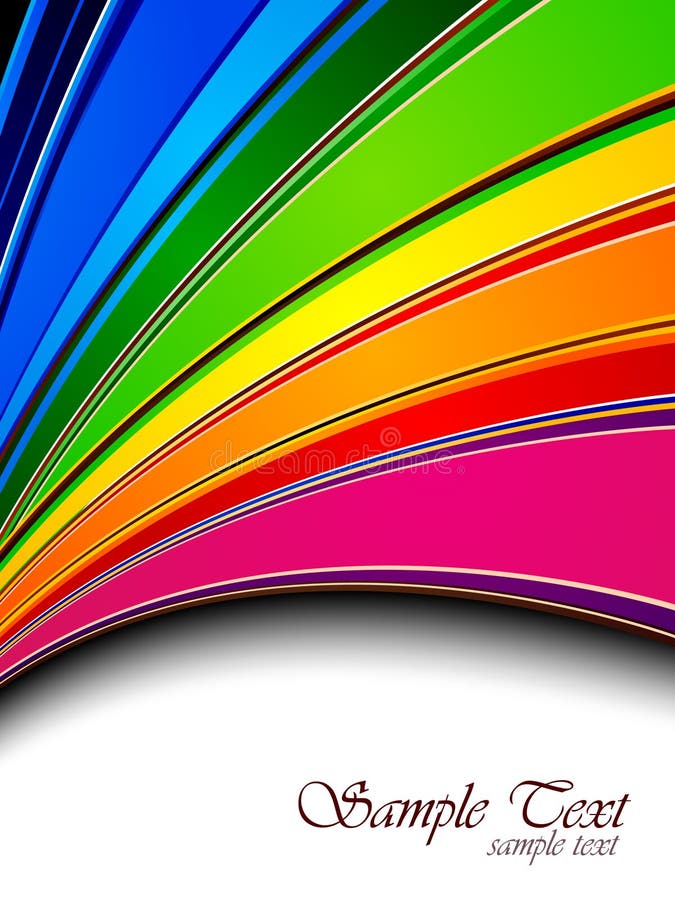 Colorful Rainbow Design stock vector. Illustration of beautiful - 11401161