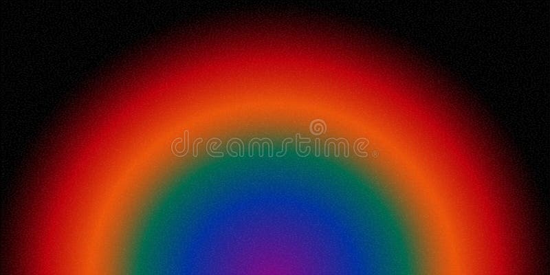 Colorful Rainbow, Gradient Grainy Rainbow on Black Background Stock ...