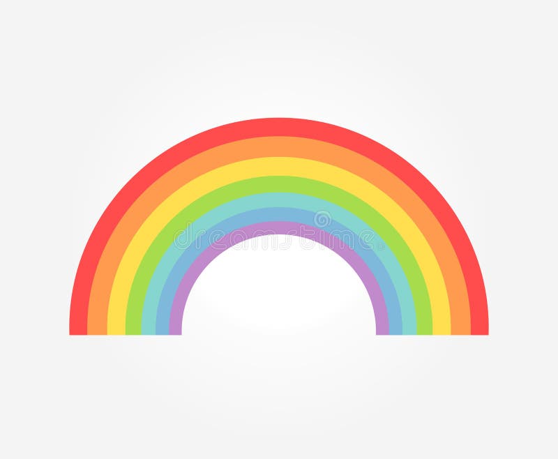 Rainbow fan stock vector. Illustration of multicolor - 23501396