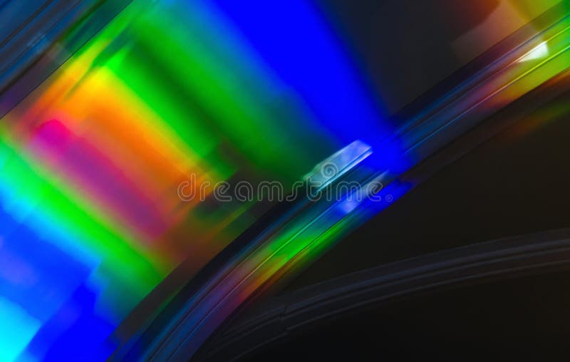 Colorful Rainbow Light Pattern Over Dark Wall, Abstract Photo Stock ...