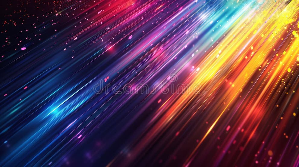 A Colorful Rainbow of Light is Shown in this Image, AI Stock Image ...
