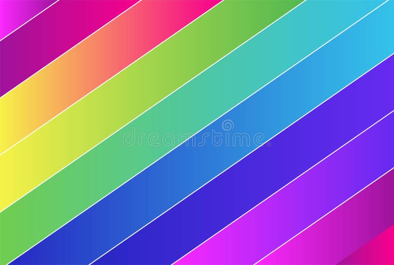 Colorful Rainbow Line Gradation Gradient 3D Background Design Vector ...