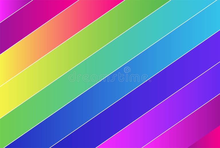 Colorful Rainbow Line Gradation Gradient 3D Background Design Vector ...
