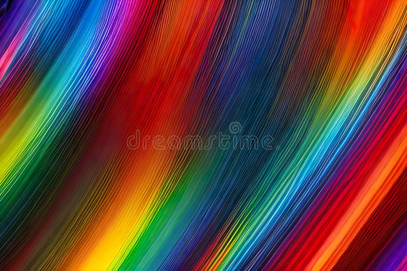 Colorful Rainbow Lines Abstract Background Stock Illustration ...