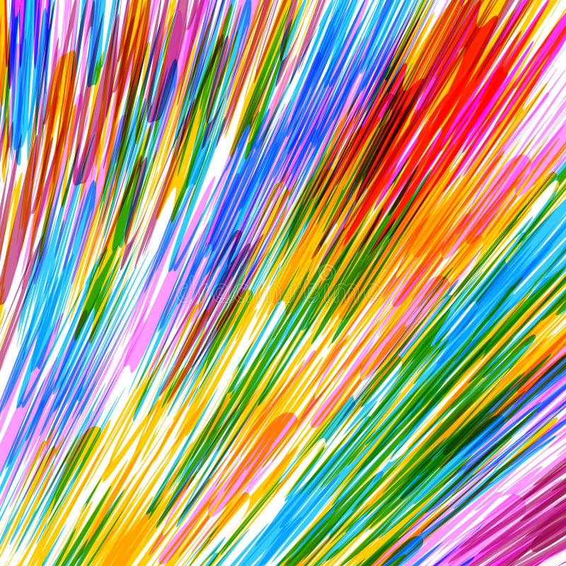 Colorful Rainbow Lines Background. Rainbow-colored Abstract ...