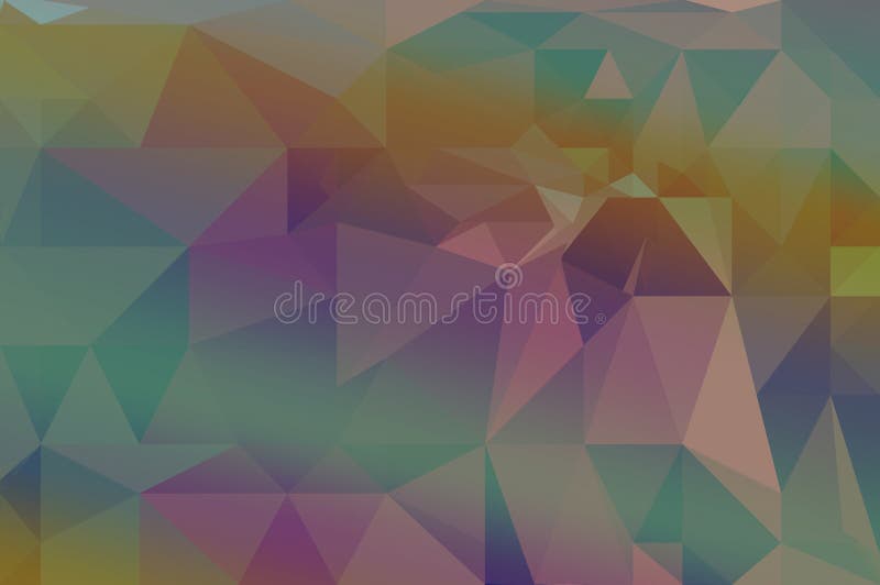 Colorful Rainbow Polygon Background Stock Illustration - Illustration ...
