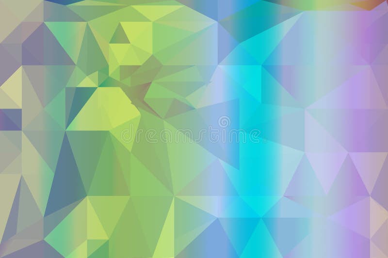 Colorful Rainbow Polygon Background Stock Illustration - Illustration ...