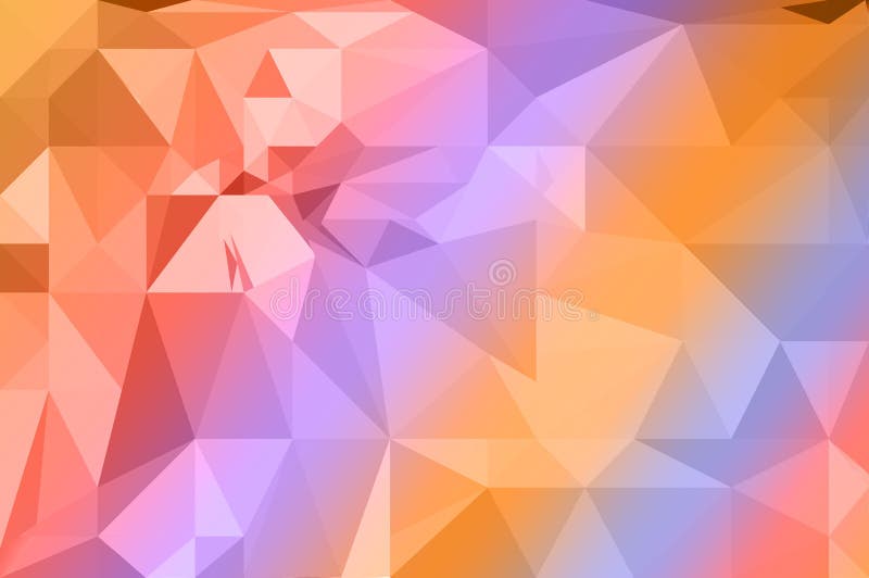 Colorful Rainbow Polygon Background Stock Illustration - Illustration ...