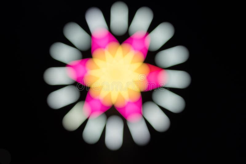 Colorful of Rainbow Rays in Circular Electric Pattern Stock Photo ...