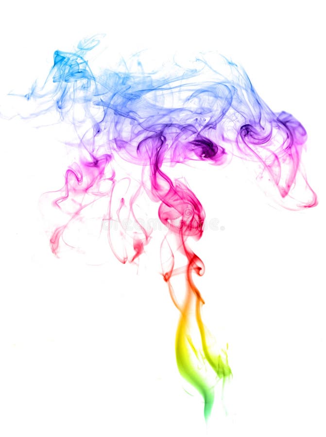 Colorful Rainbow Smoke stock image. Image of colored, deep - 3984591