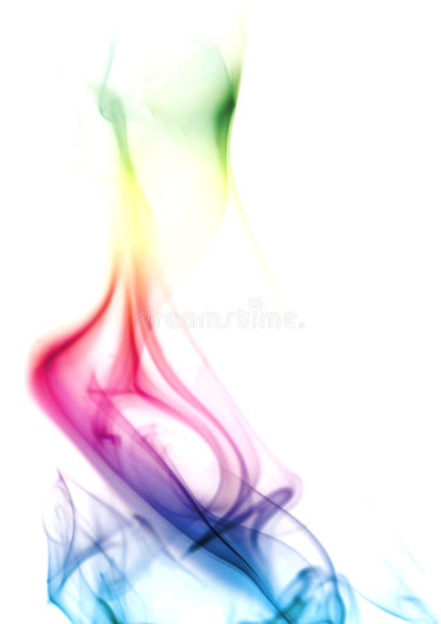 Colorful Rainbow Smoke stock photo. Image of cigar, concept - 6102140