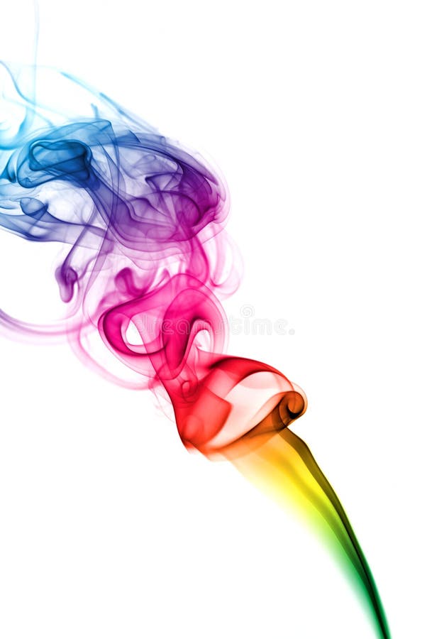Colorful Rainbow Smoke stock image. Image of deep, green - 8096687